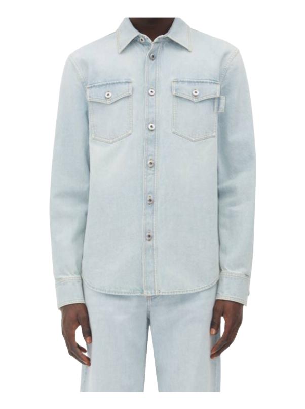BOTTEGA VENETA Bottega Veneta Extra Bleached Denim Overshirt